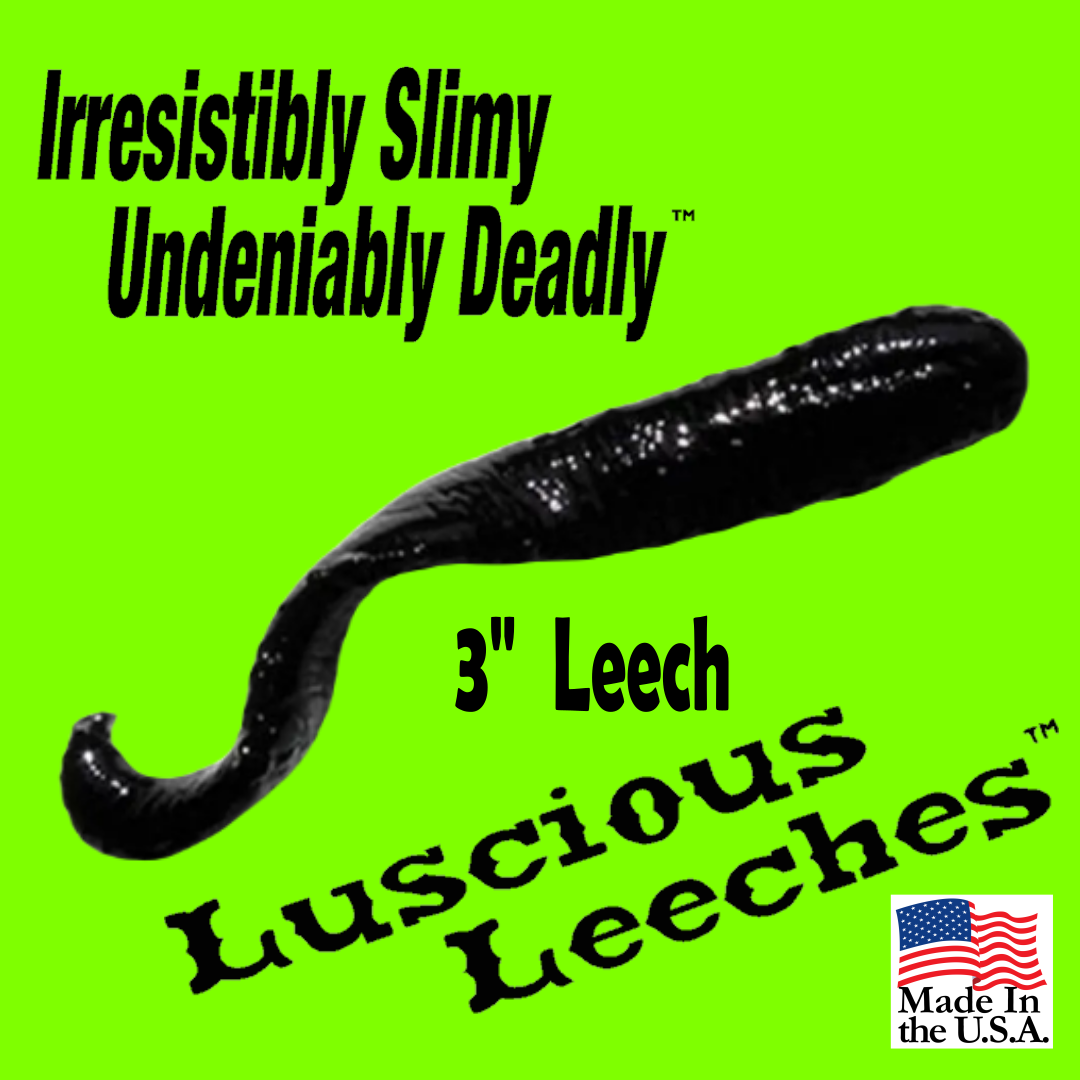 3" Luscious Leeches realistic artificial leech fishing lure | Luscious ...